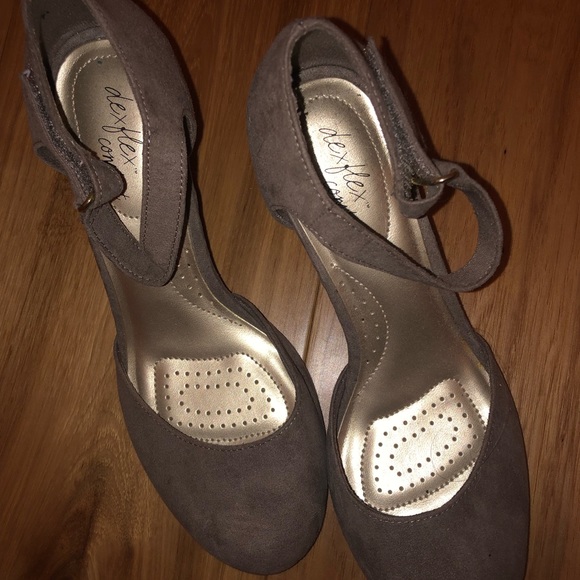 dexflex comfort | Shoes | Beige Block Heels | Poshmark